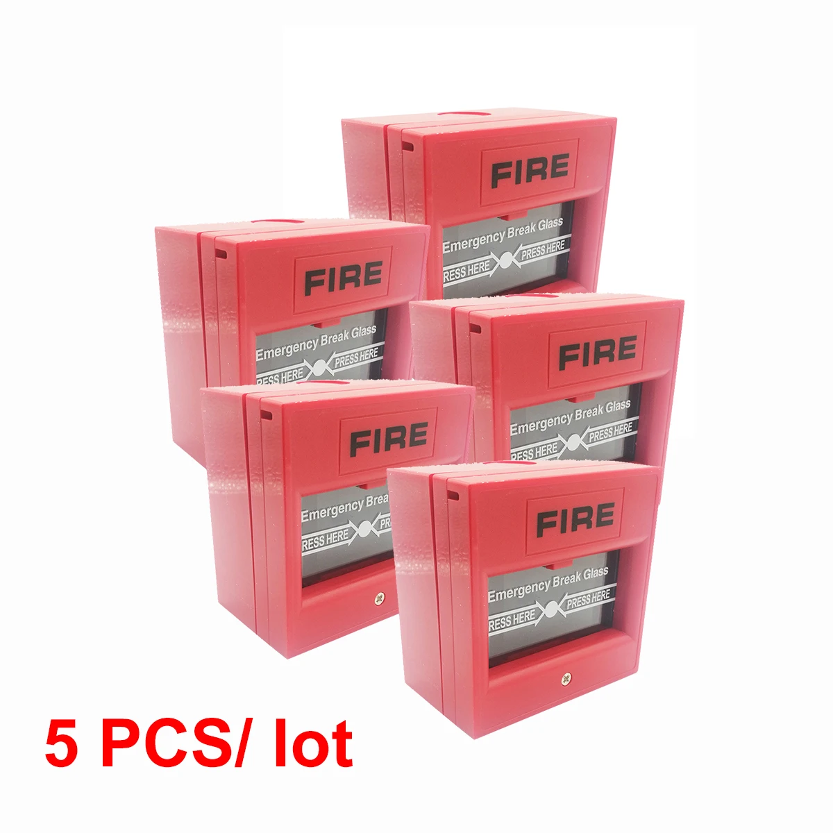 Red Color Emergency Door Release Switches Glass Break Alarm Button Fire ...