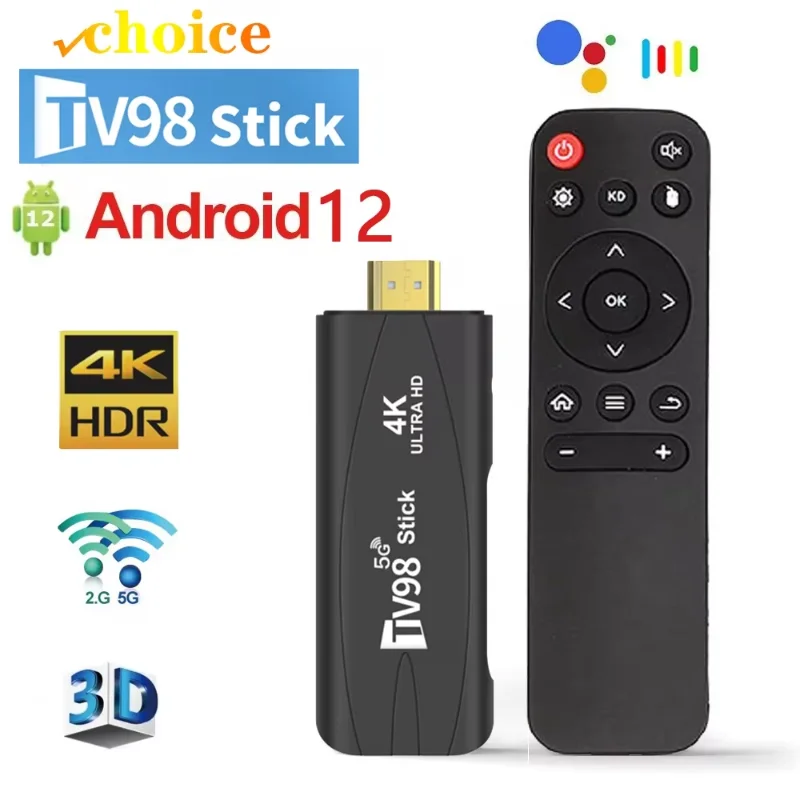 TV98-TV-Stick-Android12-Top-Set-Box-Amlogic-4K-WiFi-1G-2G-8G-16G-Smart ...