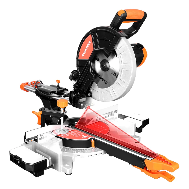 HASPOWER-10inch-255mm-Sliding-Wood-Miter-Saw-Single-Bevel-With-Laser ...