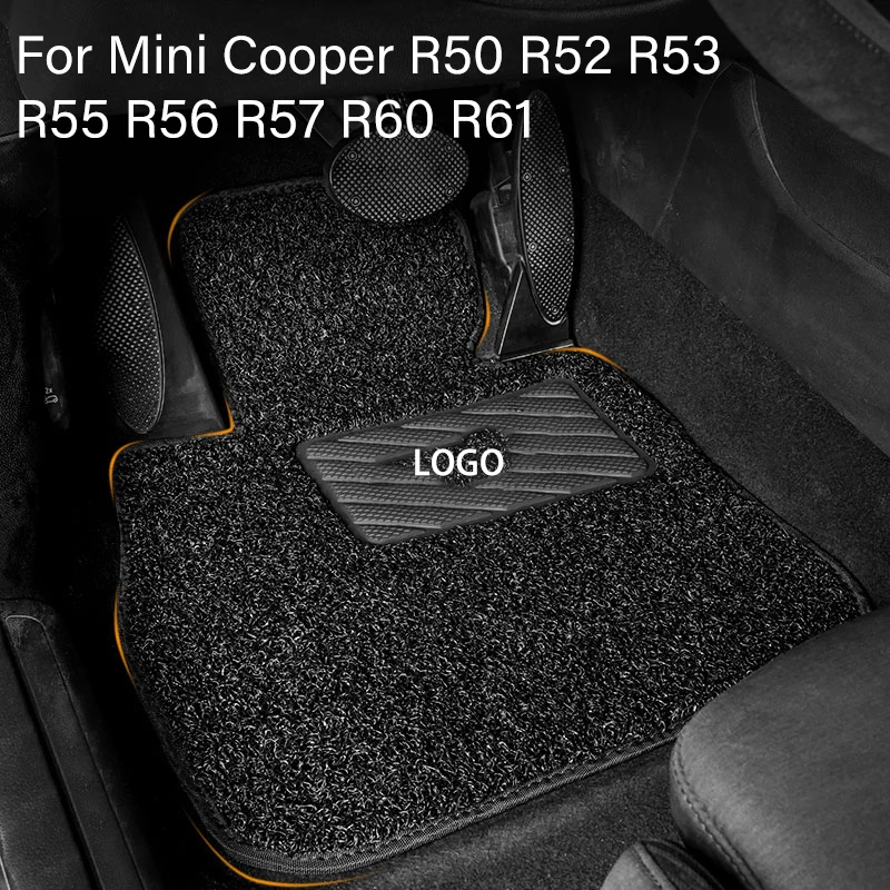 Custom-Car-Floor-Mats-Wire-Foot-Pads-Carpet-Accessories-For-MINI-Cooper ...