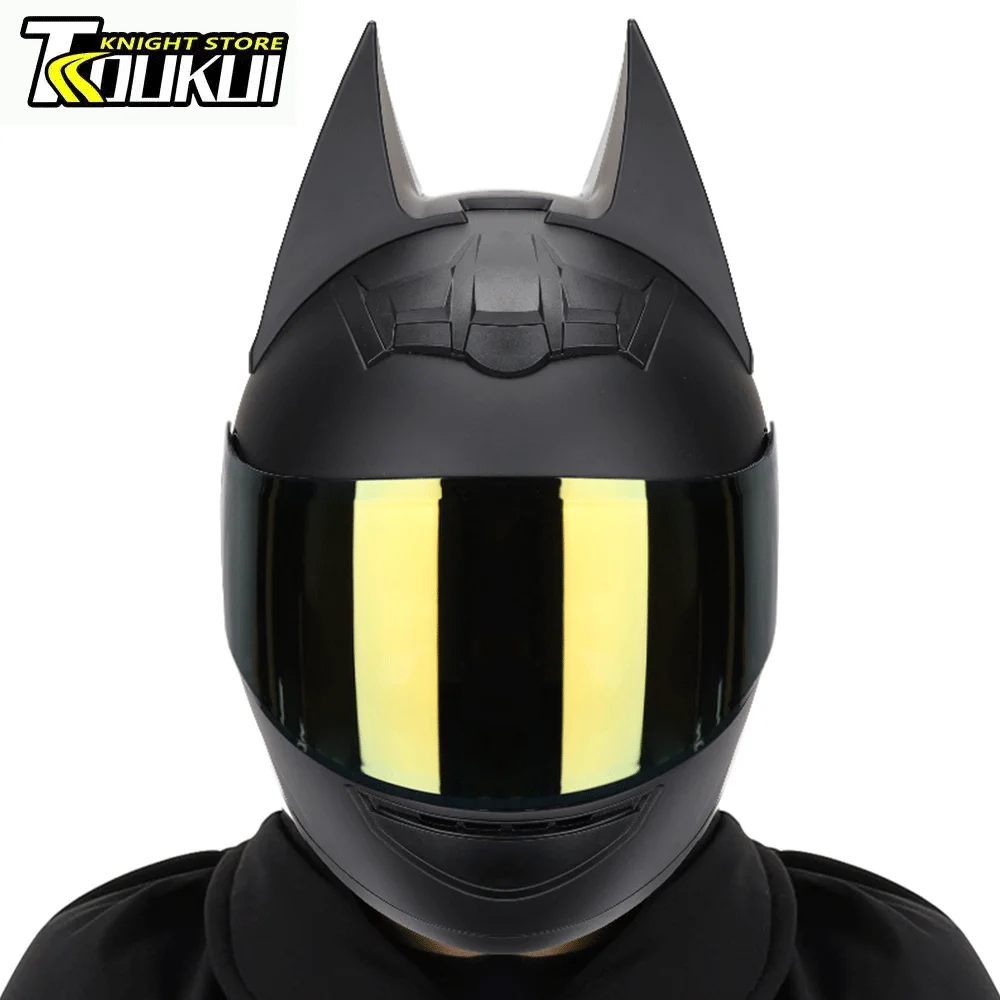 Motorcycle Helmet Bat Ears Detachable Horns For Man Motorcross Racing ...