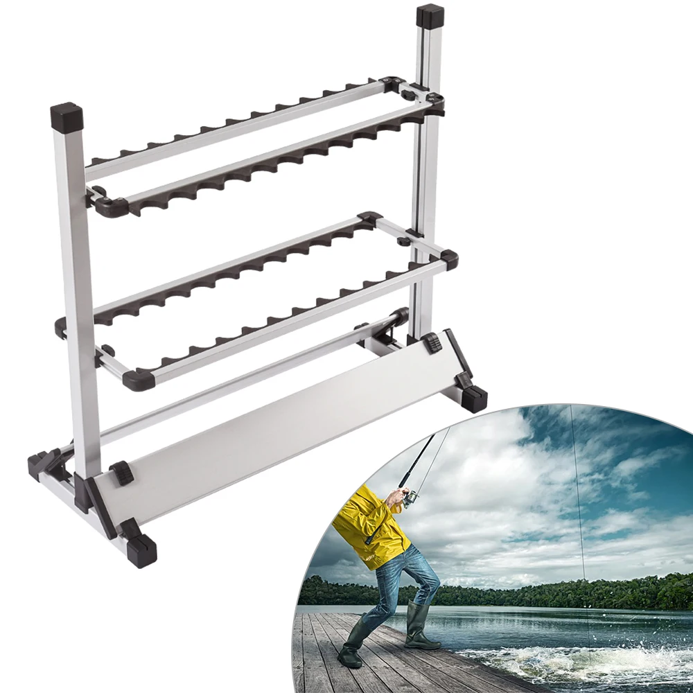 Universal-Fishing-Pole-Holder-Aluminum-Alloy-Organizer-Rack-Stand ...