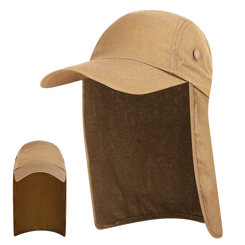 Sun Caps Flap Hats 360 degree Solar UV Protection Sun Hat Summer Men ...