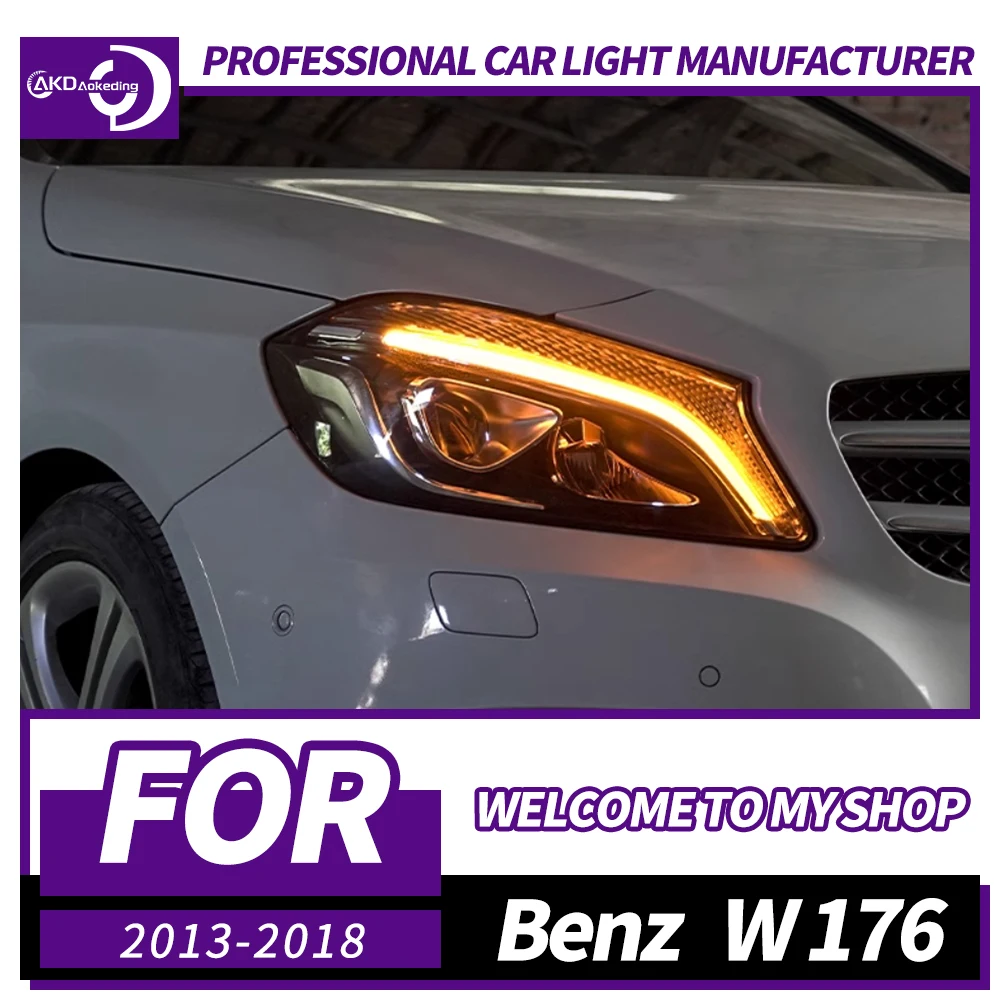 AKD Head Lamp for Benz W176 LED Headlight 2013-2018 Headlights A45 A180 ...