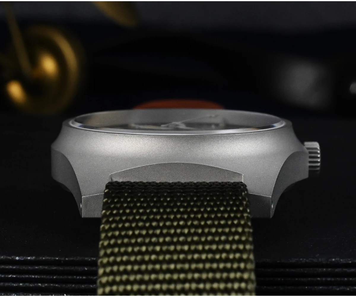 San Martin NH35 Retro Military Pilot Watch 38mm - SN0137G