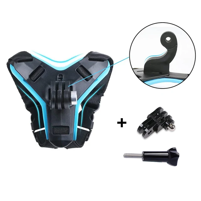 Motorcycle Helmet Chin Strap Mount for GoPro Hero 11 10 9 8 7 6 5 DJI ...