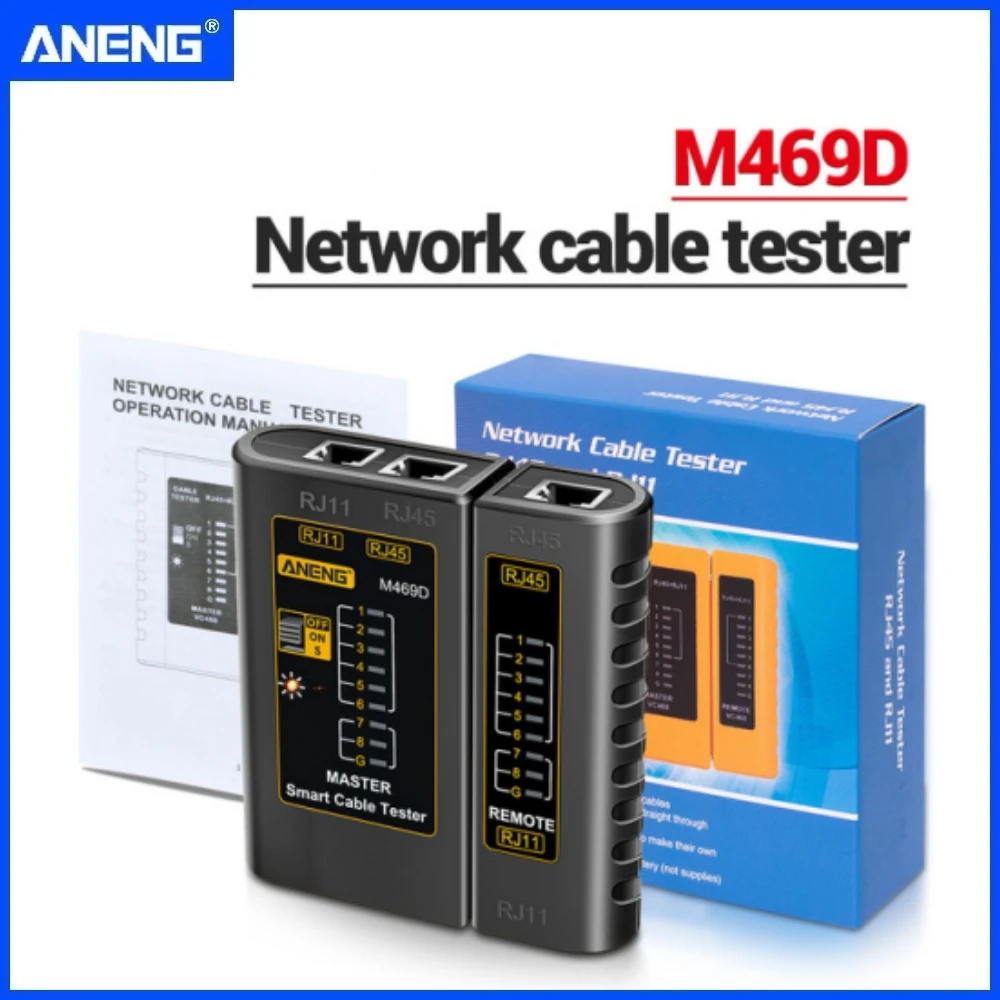 ANENG-M469D-Cable-lan-Tester-Network-Cable-Tester-RJ45-RJ11-RJ12-CAT5 ...
