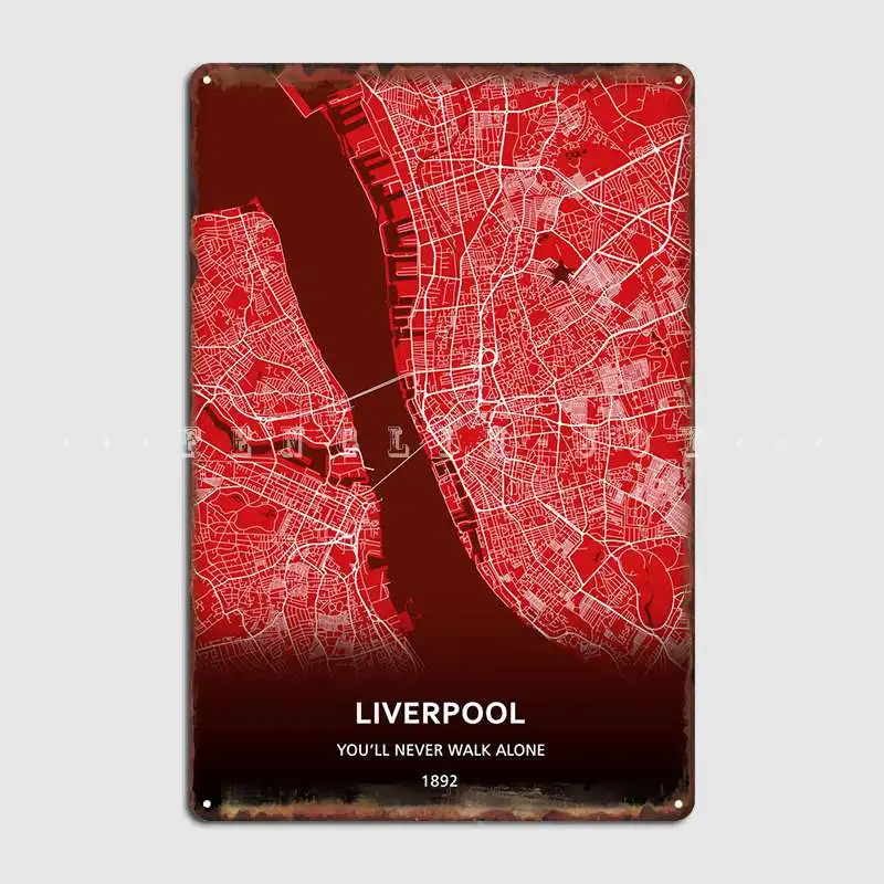 Liverpool-Metall-Plaque-Poster-Wohnzimmer-Design-Plaques-Club-Zinn ...