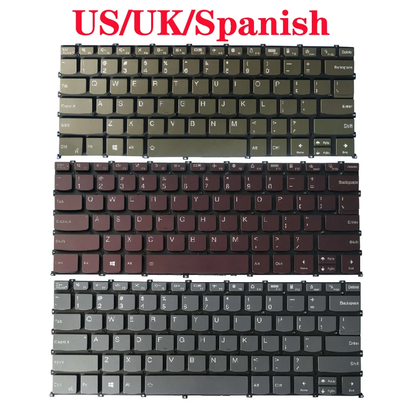 NEW US/UK/Spanish SP Laptop Keyboard For Lenovo Yangtian V340 14 V340 ...