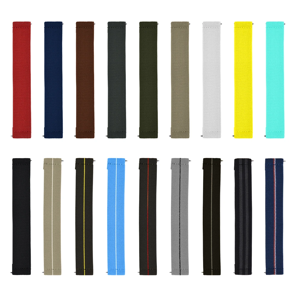 New Nylon Watch Strap Quick Release Parachute Bag Elastic Straps 18mm ...