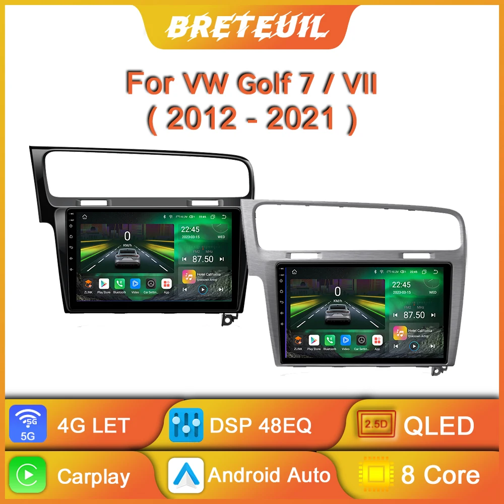 Android Car Radio For Volkswagen VW Golf 7 MK7 VII 2014 - 2021 Carplay ...