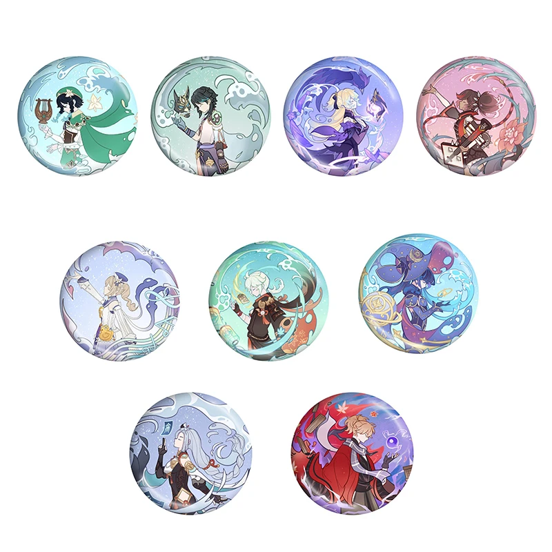 Genshin Impact Shikanoin Heizou Yelan Scaramouche Cosplay insignia ...