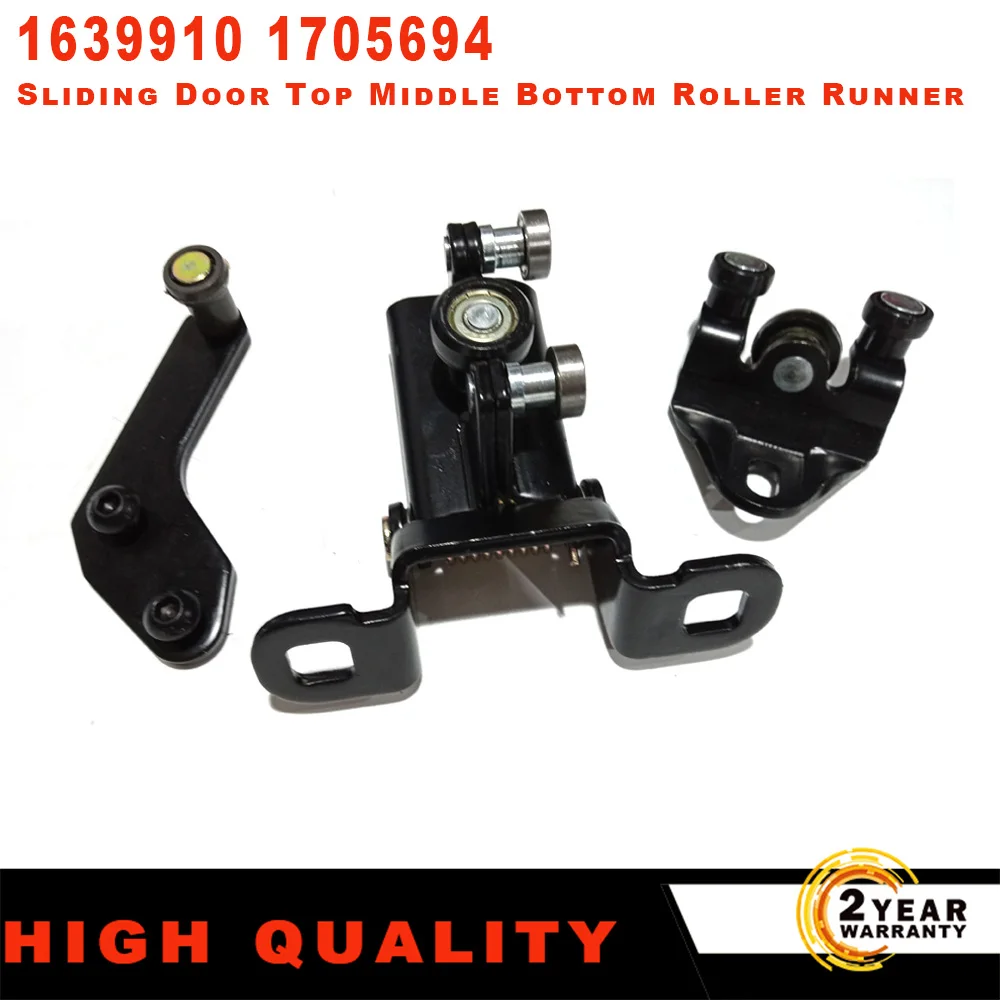 LHD Right Side/RHD Left Side Sliding Door Top Middle Bottom Roller ...