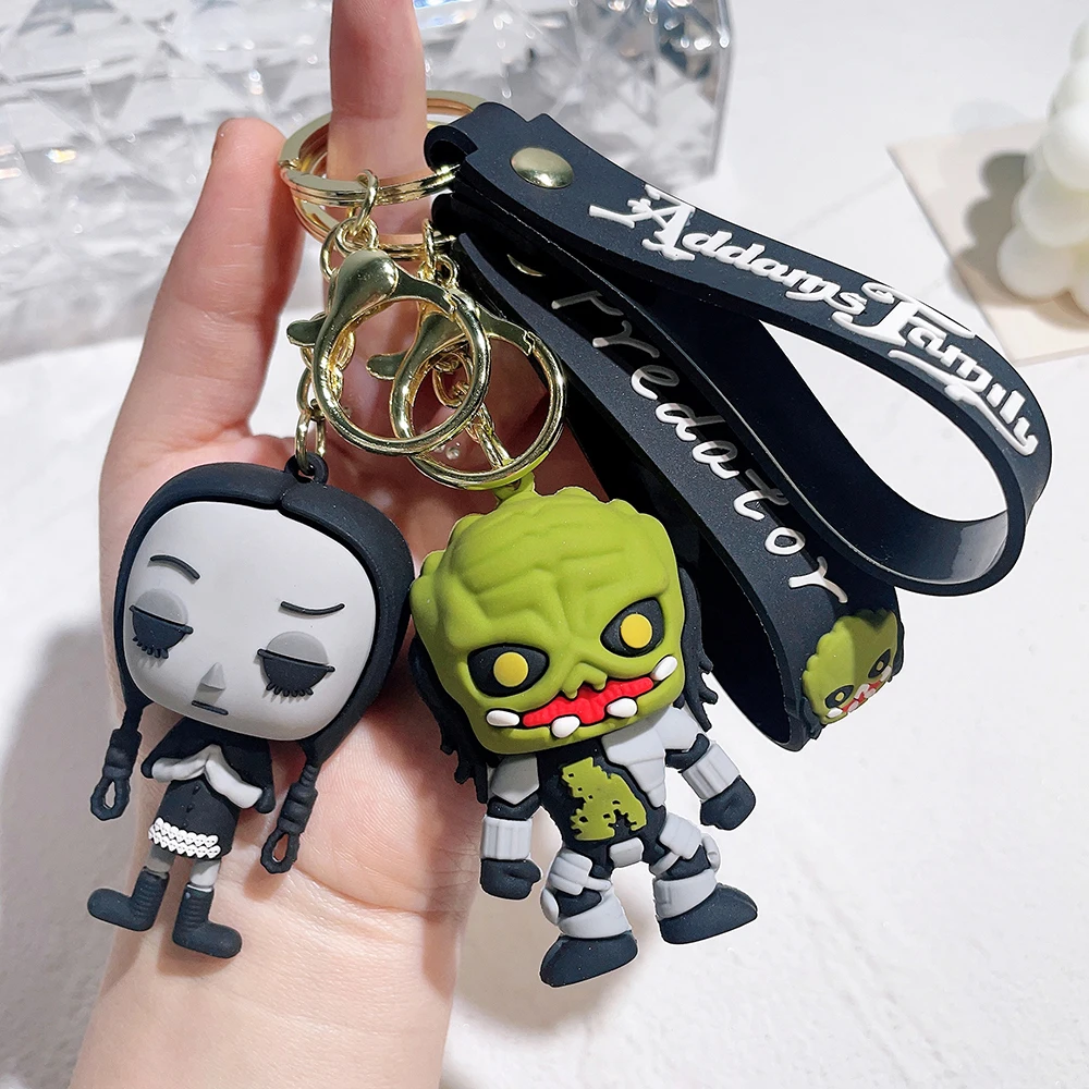 Addams-Family-Key-Chain-Anime-Wednesday-Figure-Doll-Keyring-Bag-Pendent ...
