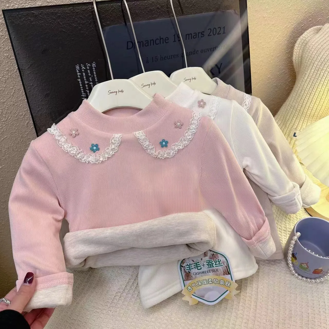 Girls-Sweater-with-Plush-Versatile-Childrens-Clothing-Thick-Long ...