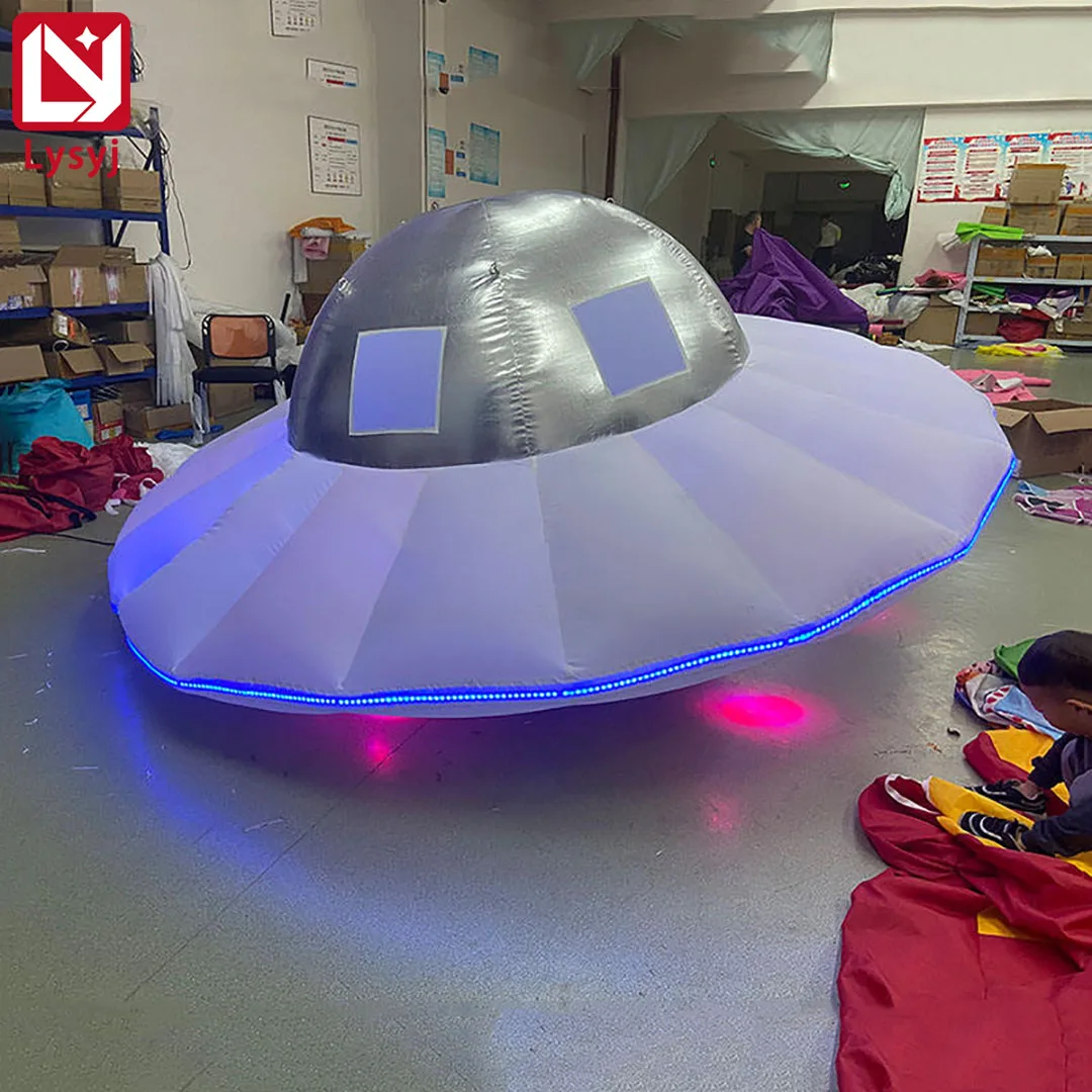 Giant-Inflatable-Illuminous-UFO-Air-Blow-Alien-Spaceship-with-Color ...