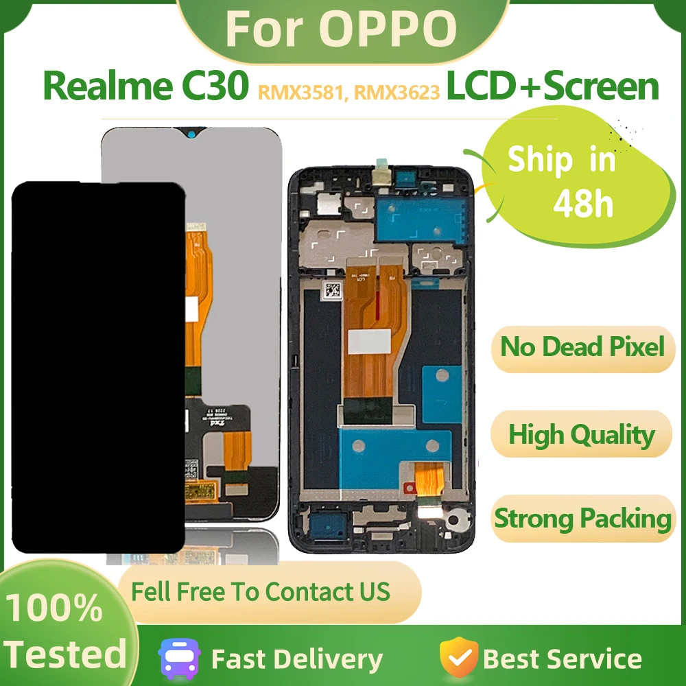 High Quality 6.5" For Oppo Realme C30 RMX3581, RMX3623 LCD Display ...