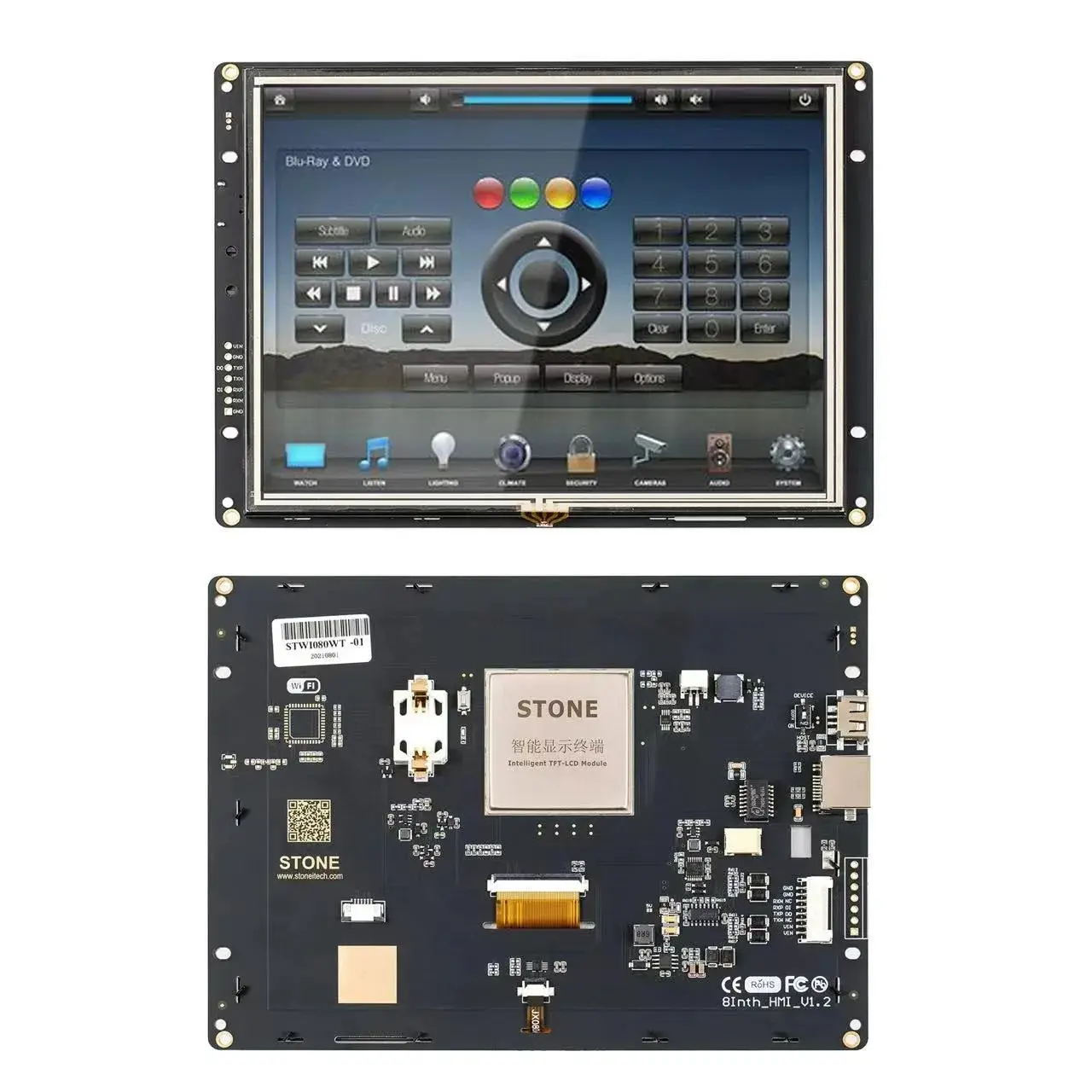 SCBRHMI-Smart-HMI-LCD-Resistive-Touch-Display-I-Series-Module-Free-Simulator-Debug-Support ...