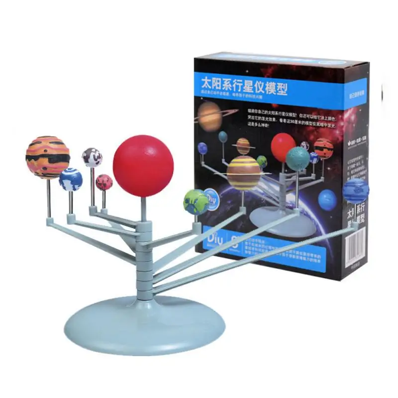 Solar-System-Model-DIY-Toys-Rotatable-Child-Science-And-Technology ...