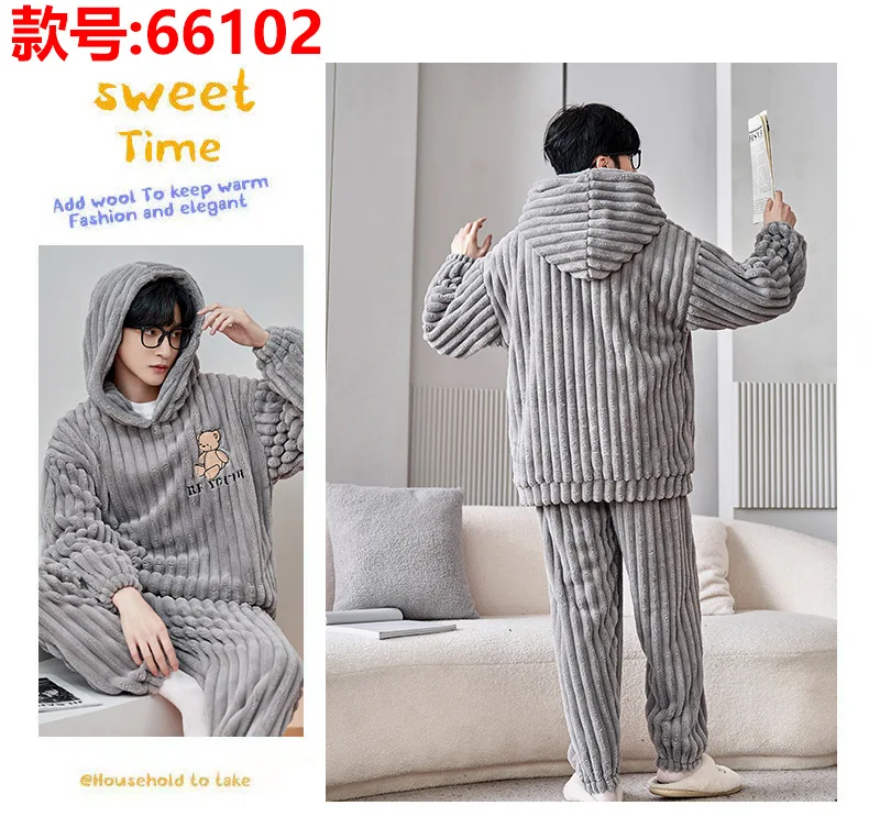 Ensemble de pyjamas - Glouton - Homme - Manches longues - Vêtements de ...