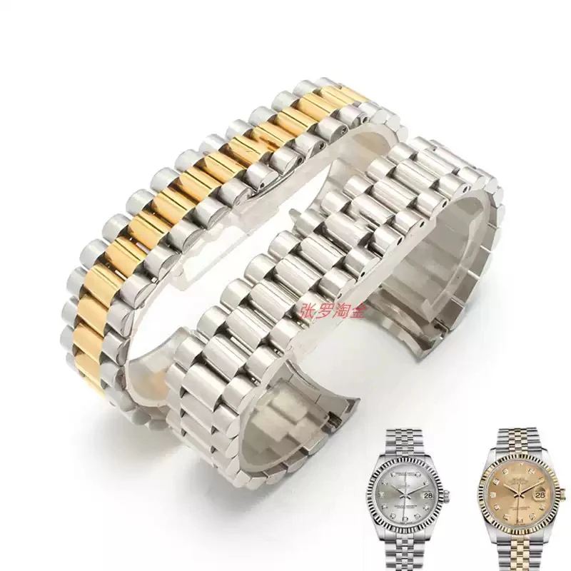 Solid Stainless Steel Watch Accessories Band For Rolex DATEJUST DAY ...