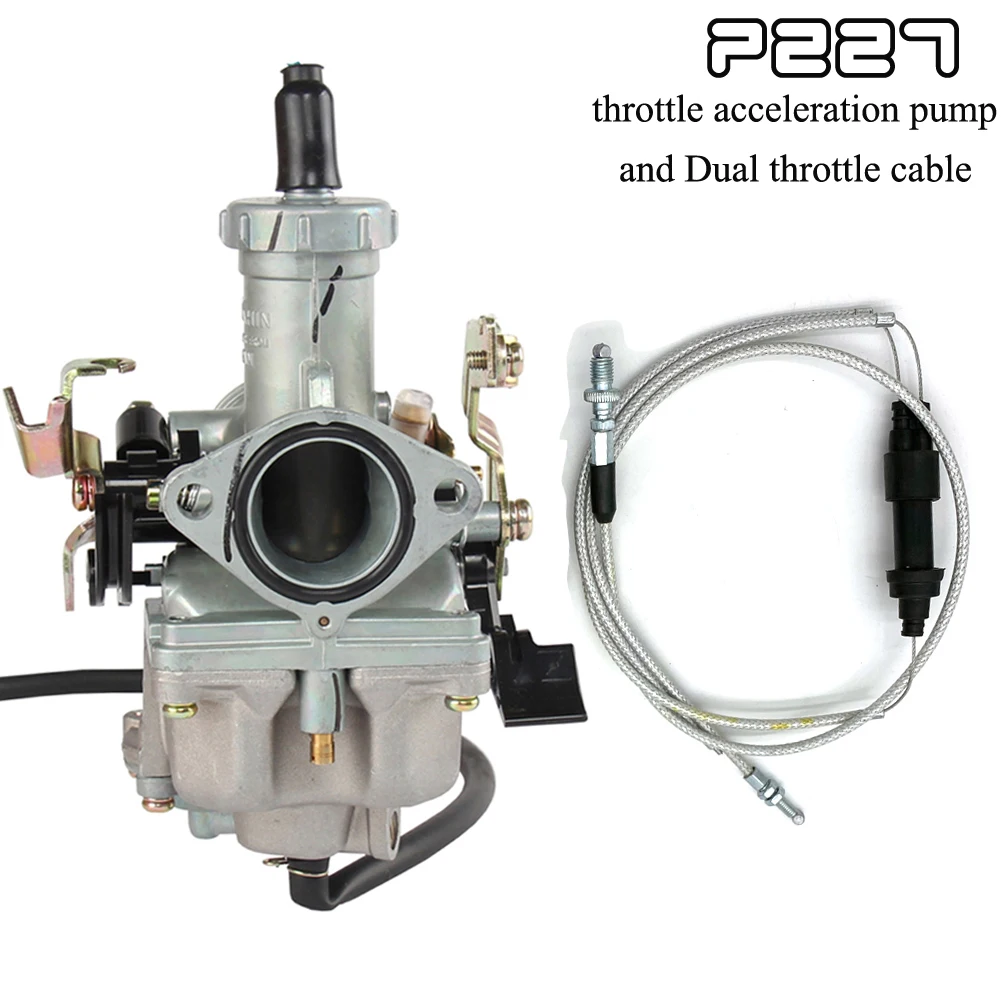 PZ27-27mm-Carburetor-With-Accelerating-Pump-with-Cable-Choke-Carb-Dual ...