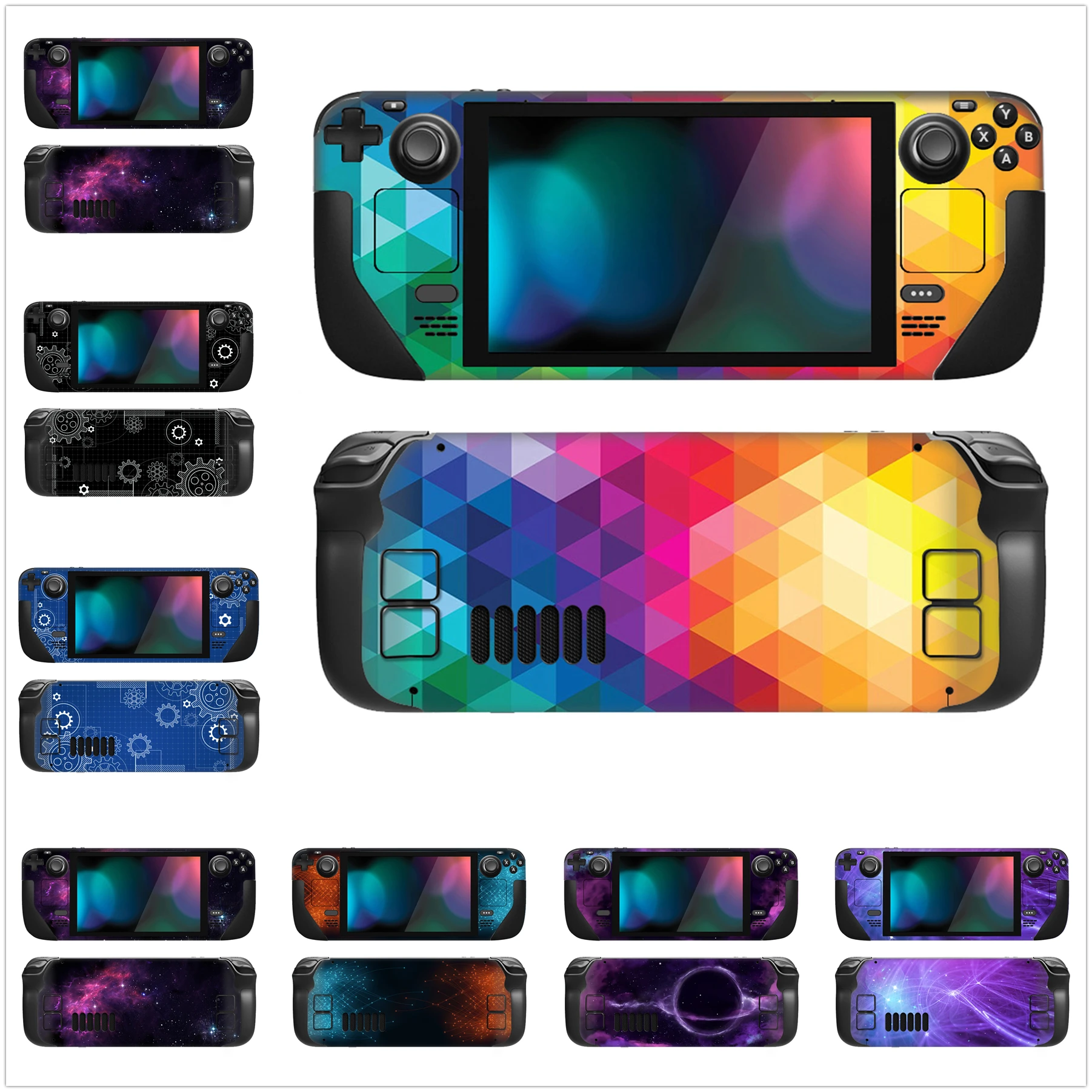 PlayVital-Full-Set-Protective-Skin-Decal-for-Steam-Deck-Console-Custom ...