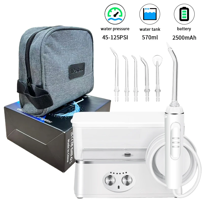 H2ofloss Tabletop Portable Water Flosser for Teeth Dental Oral ...