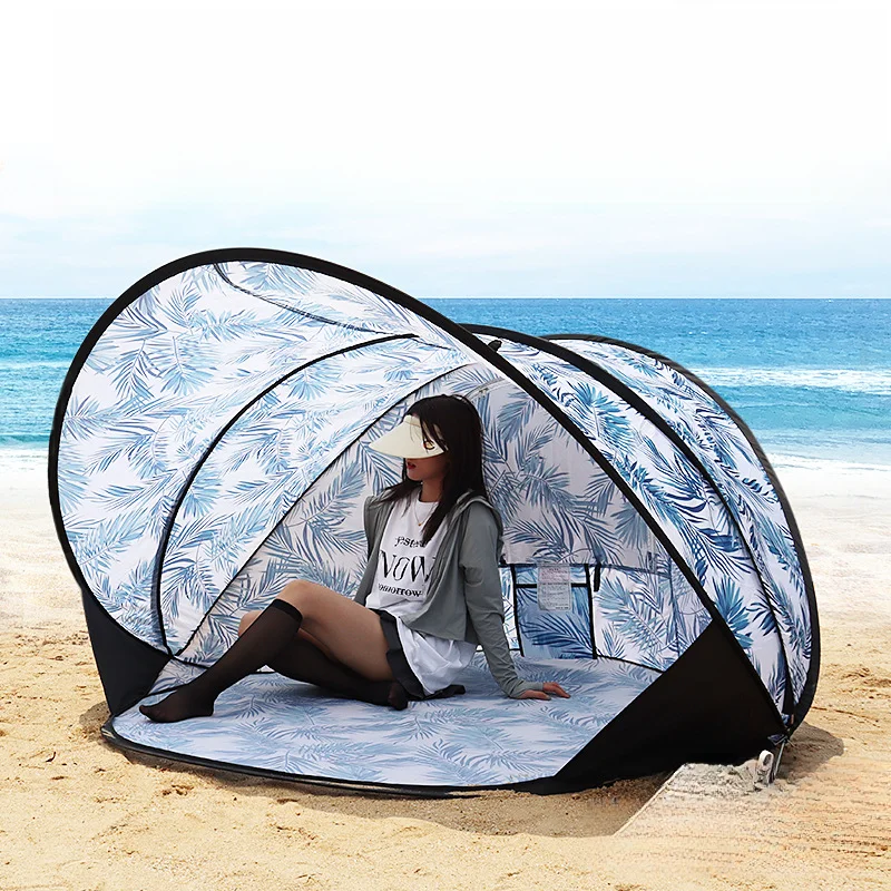 Outdoor-Portable-Quick-Opening-Beach-Tent-Sun-Shelter-Camping-Shade ...