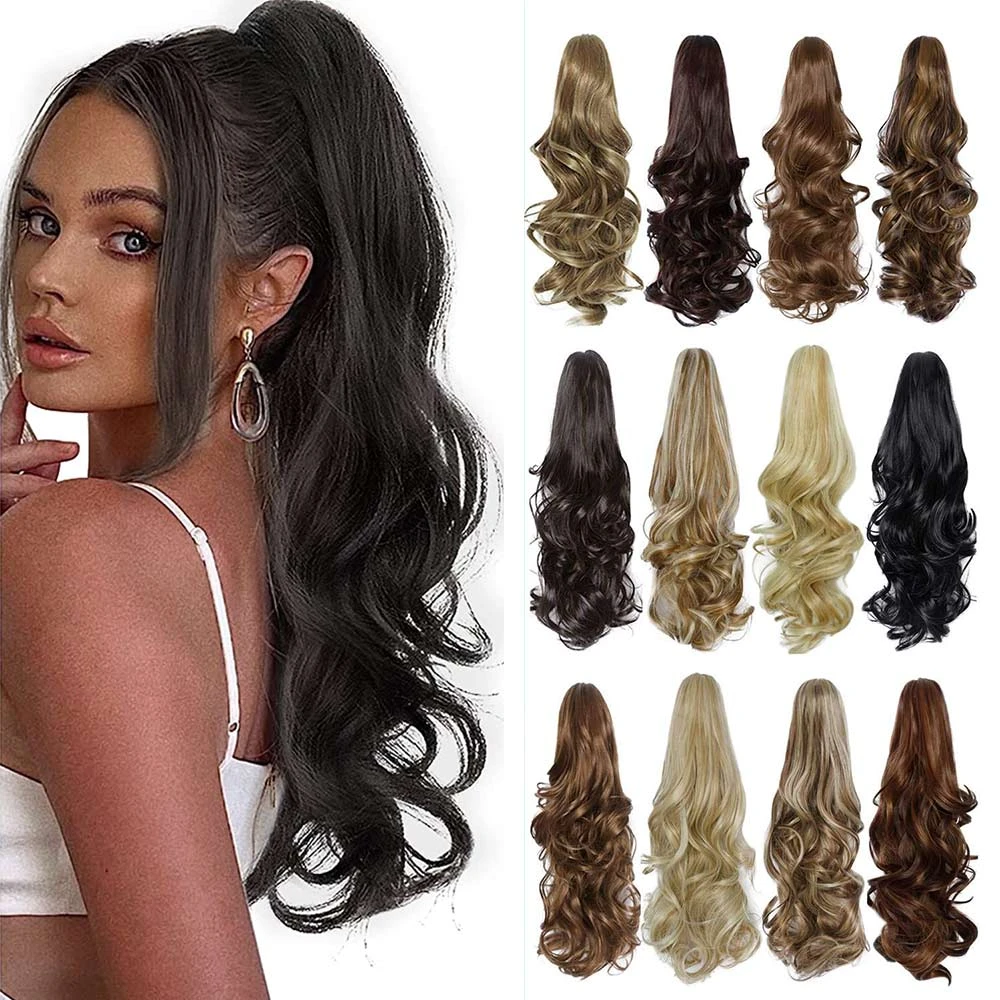 Lihui Extensión de cabello de cola de caballo para mujer, postizo de ...