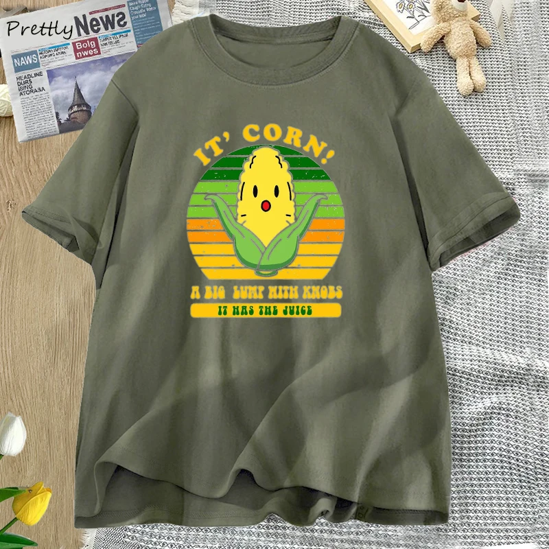 It's Corn T Shirt Engraçado Gráfico T Shirts Mulheres Homens Verão ...
