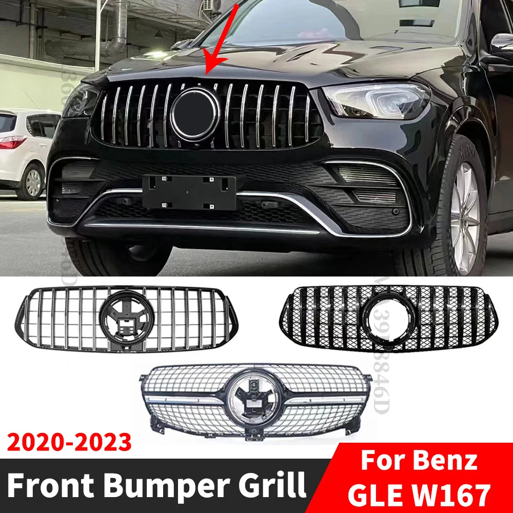 Sport-GT-Diamond-Style-Front-Hood-Grille-Bumper-Grill-For-Mercedes-W167 ...