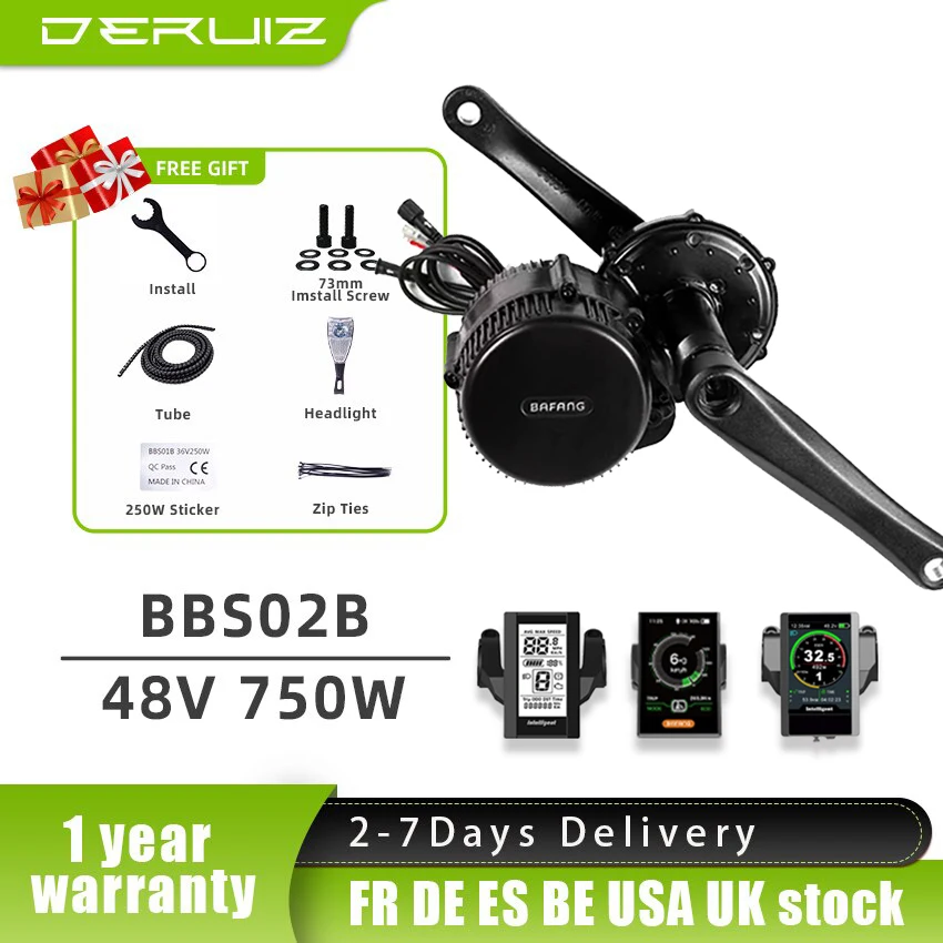 Bafang-Motor-BBS02B-BBS02-48V-750W-Mid-Drive-Motor-8Fun-Central-Engine ...