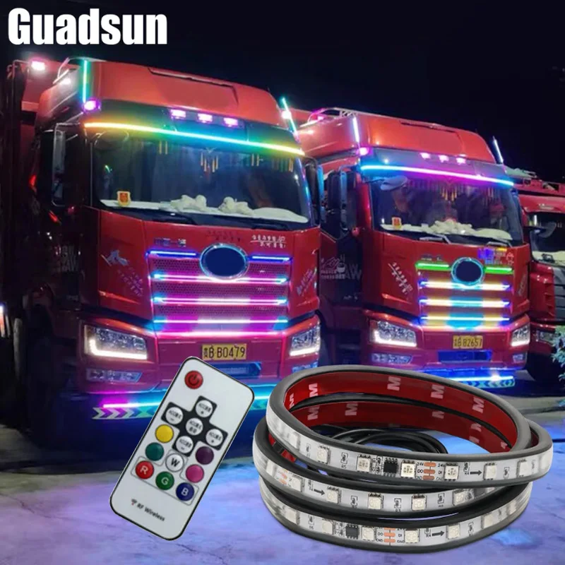 Led-24V-Truck-Light-Strips-RGB-Flexible-Colorful-Atmosphere-Lamp-Light-Warning-Light-Strip ...
