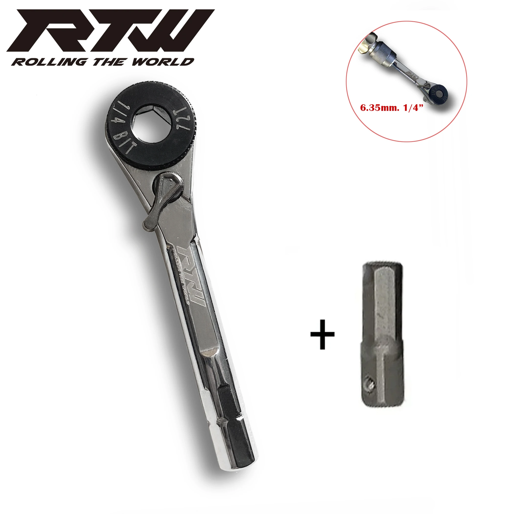 1-4-Ratchet-Wrench-1-4-6-35mm-Handle-Quick-Socket-Ratchet-Wrench ...