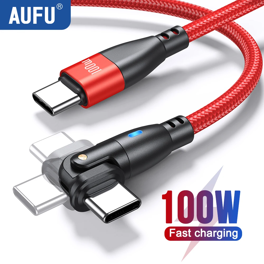 Aufu-100-drehen-usb-c-zu-typ-c-kabel-pd-w-schnell-ladeger-t-kabel ...