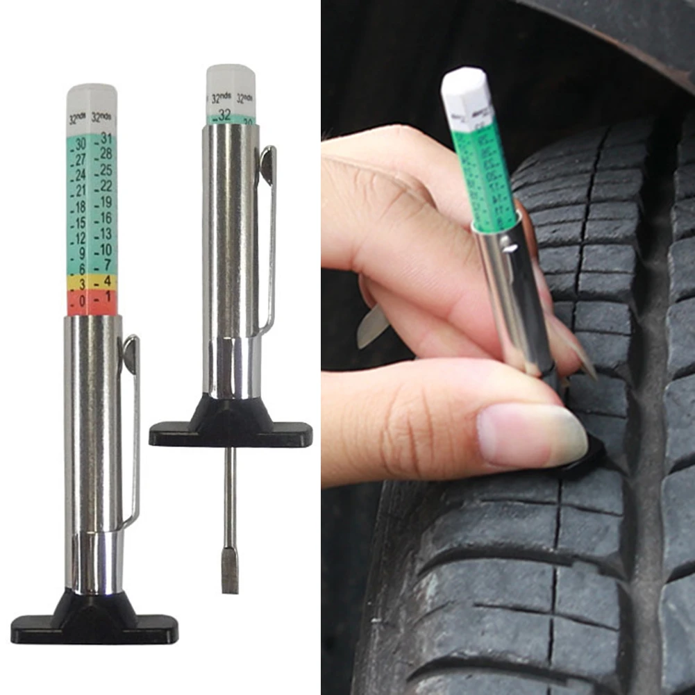 25mm Car Tyre Tire Tread Depth Gauge Meter Auto Tire Wear Detection Measuring Tool Caliper ...
