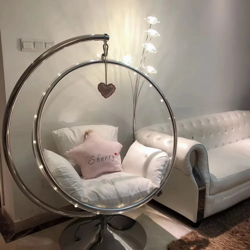 Hot Sale Acrylic Hanging Chair Swing Transparent Outdoor Floor Frame ...