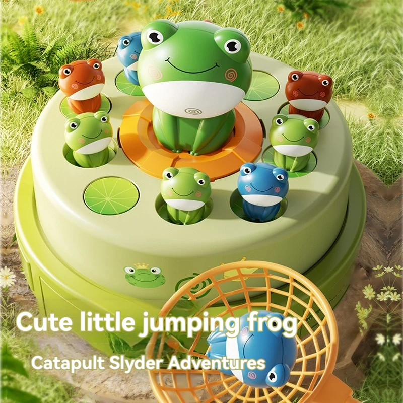 New-Children-Bouncing-Frog-Toy-Cartoon-Electric-Music-Catch-Frogs-Turntable-Ejection-Toy-Parent ...