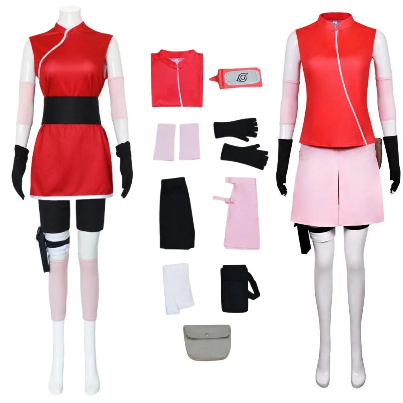 Haruno-Sakura-Cosplay-Full-Set-of-Clothing-Suit-Wig-Female-Ninja-Haruno ...