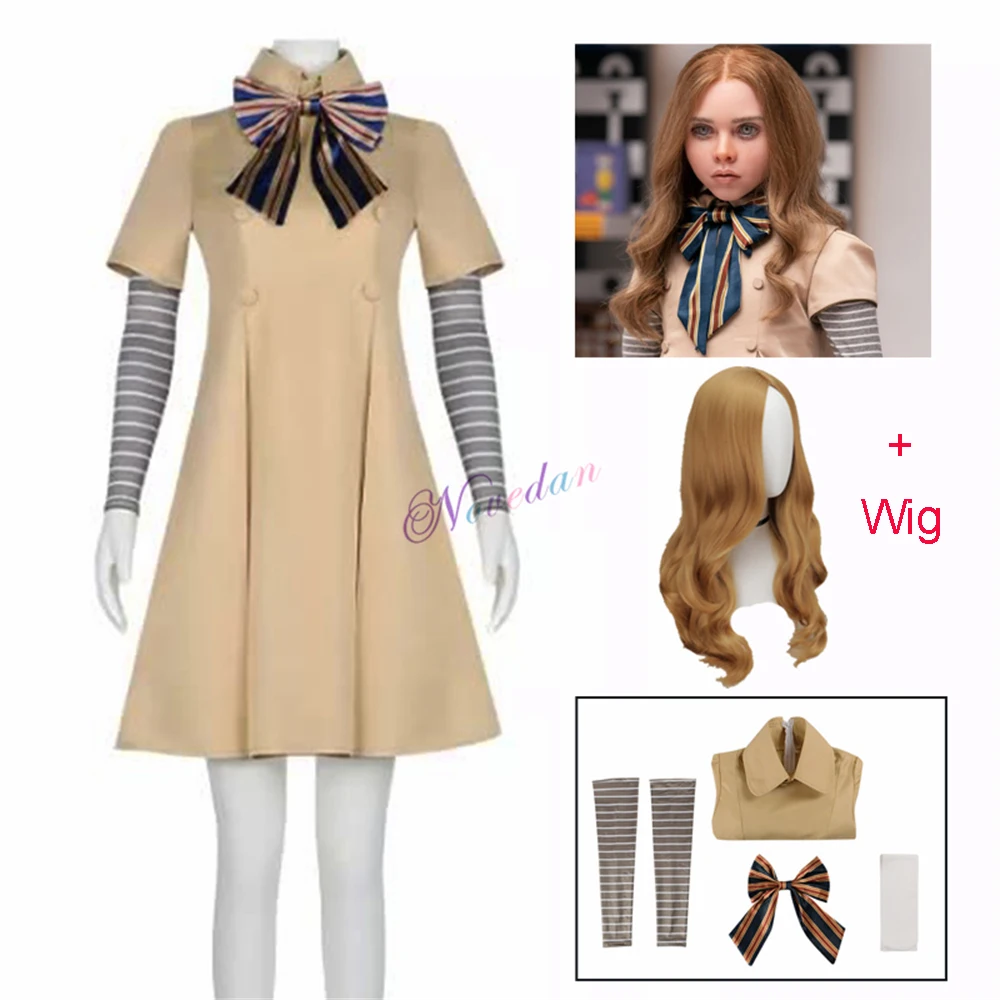 M3GAN-Cosplay-Costume-Adult-Kids-Megan-AI-Doll-Robots-Dress-Coat-Full ...