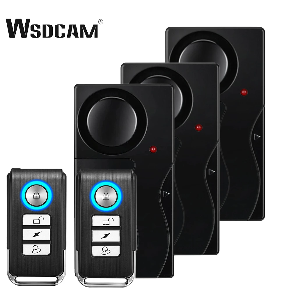 Anti-theft Sensors Doors Windows Remote Control - Wireless Vibration ...