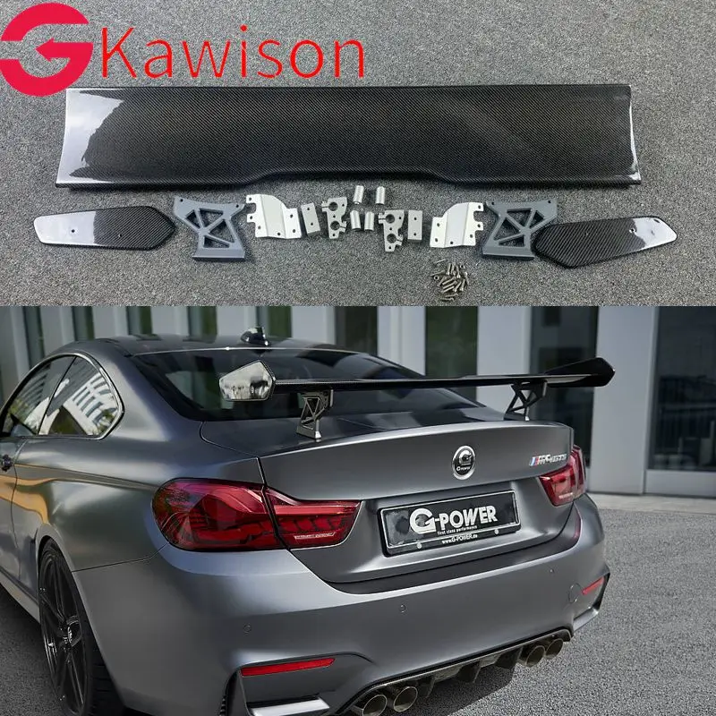 M4 GTS Style Carbon Fiber Rear Trunk Wing Spoiler for BMW F80 M3 F82 M4 ...