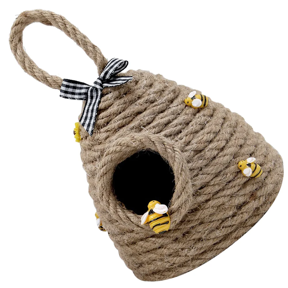 Ornament-Creative-Rope-Woven-Honeycomb-Pendant-Bee-Festival-Balcony ...