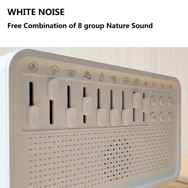 White Noise Machine – 4-in-1 Sleep Sound Machine With Humidifier, Night ...