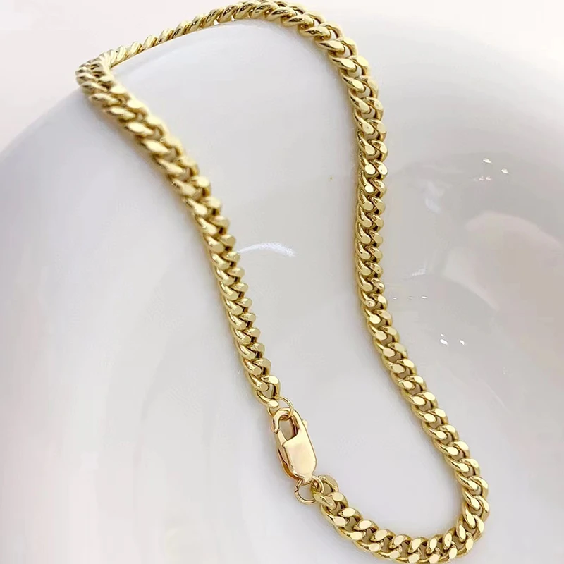 18k Solid Gold Bracelet | Au750 Bracelet | Gold Chain | Jewelry | Xf800 ...