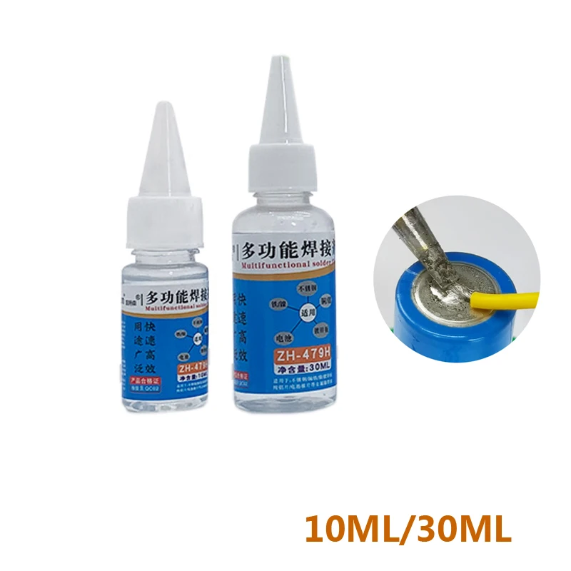10/30ml Stainless Steel solder Flux Liquid Flux 18650 Battery Welding ...