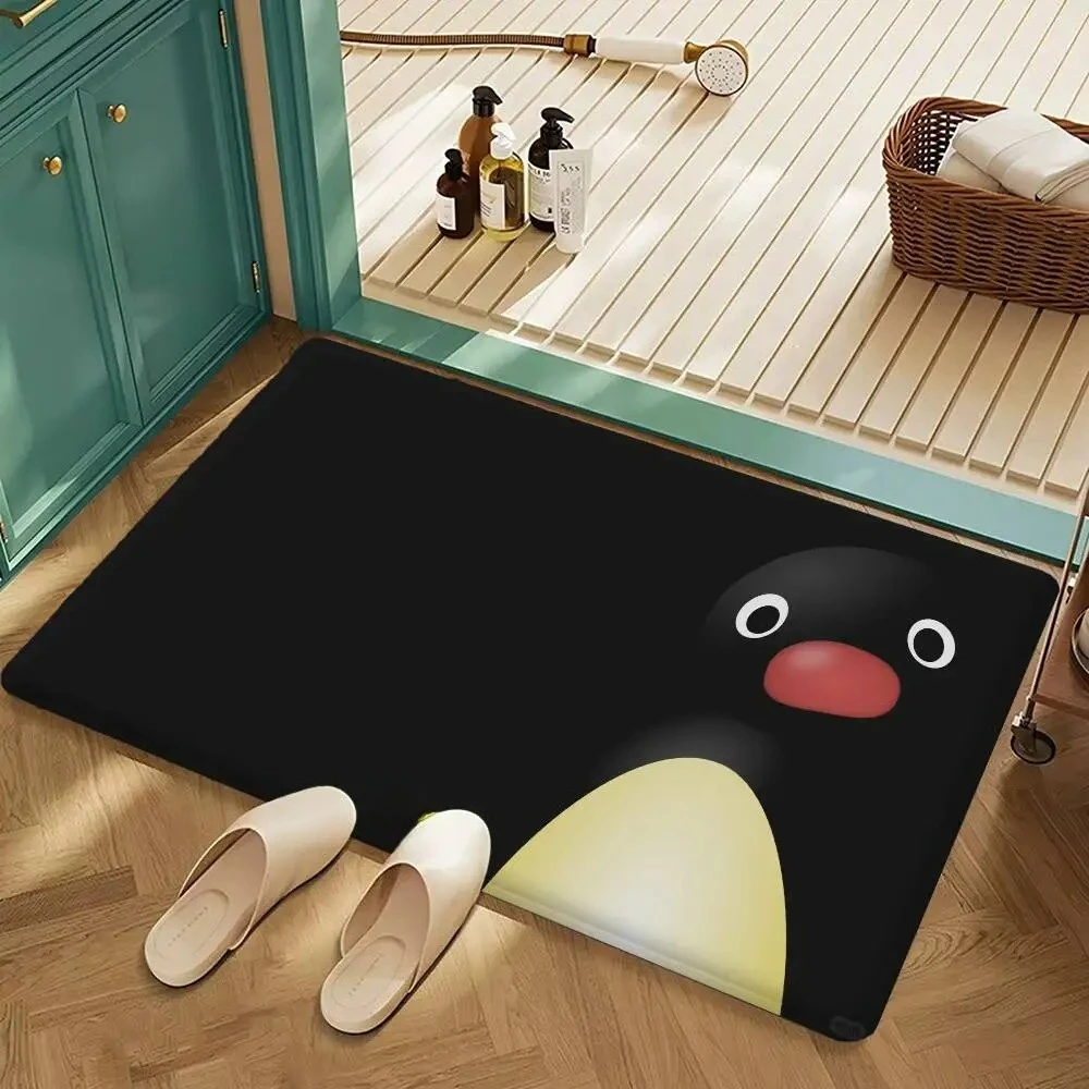 Adorable Pingu Pattern Non Slip Absorbent Door Mat Cute Cartoon Design ...