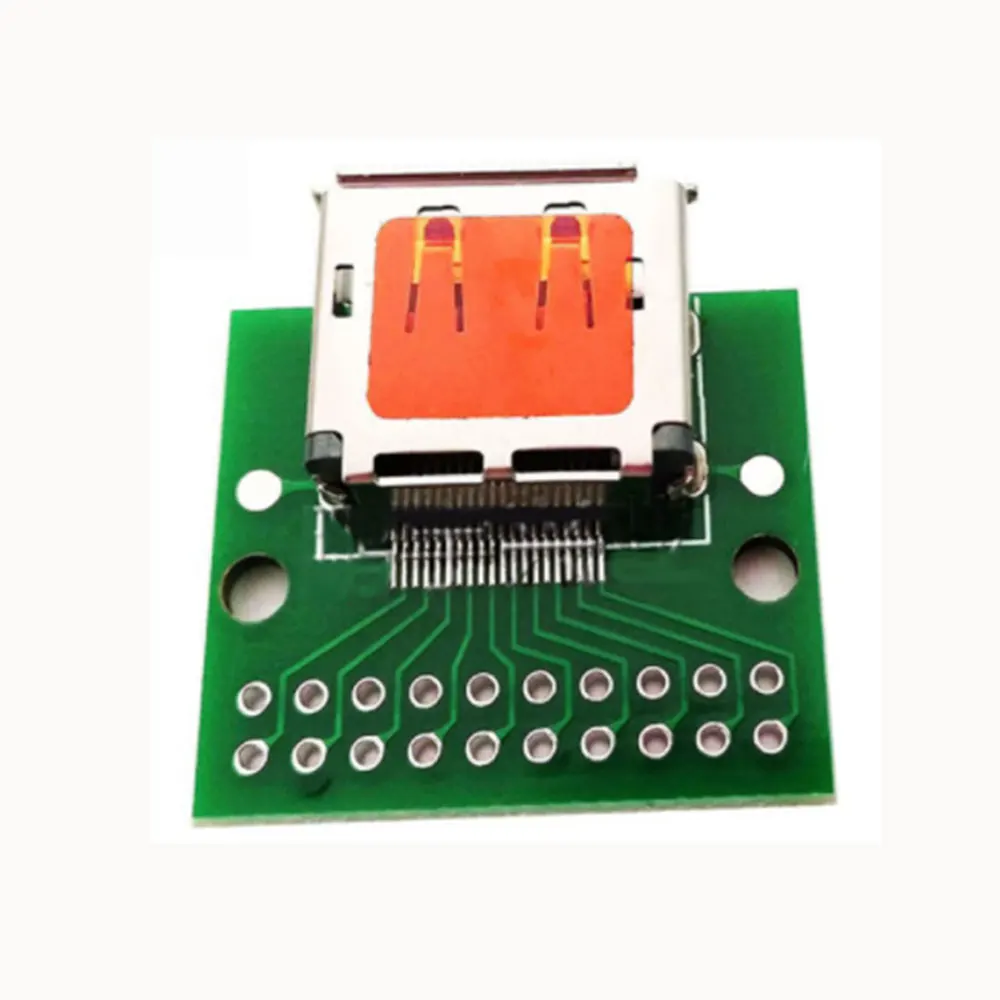 1Pcs-DisplayPort-female-test-board-20P-interface-data-cable-big-DP-tail ...