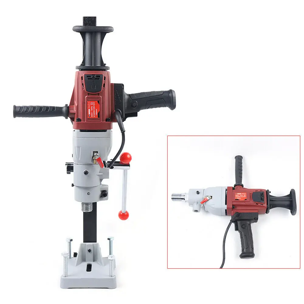 180mm-Vertical-Diamond-Core-Drill-Rig-Stand-2200W-Wet-Dry-Concrete ...